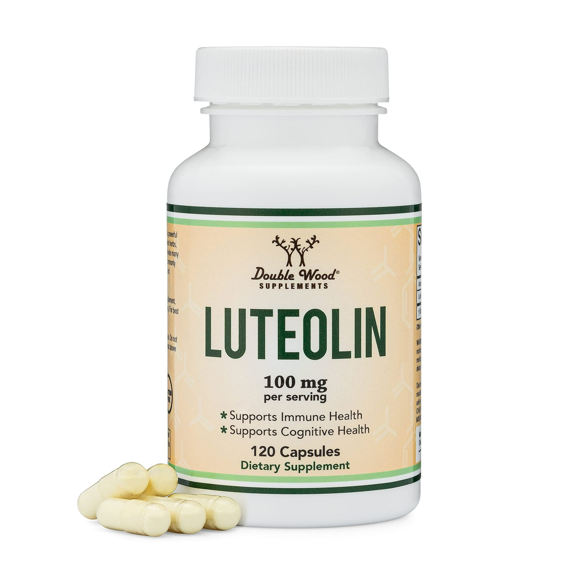 Suplemento Double Wood Supplements Luteolina 100 mg 120 Cápsulas | Lider