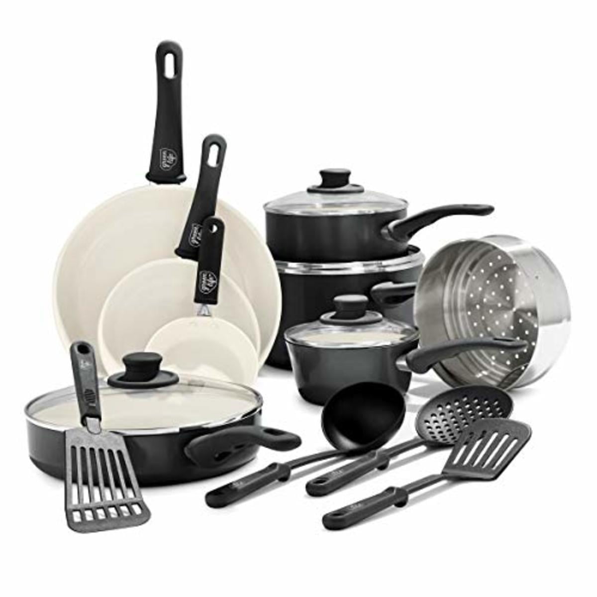 Batería de cocina Greenlife 16 pcs | Lider
