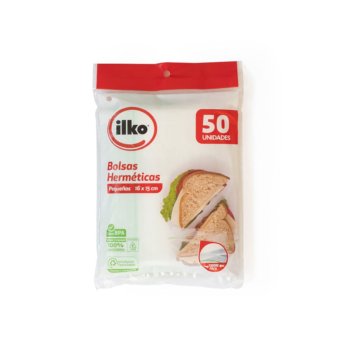 Bolsas Con Cierre Hermético 16x15cms 50un. - | Lider