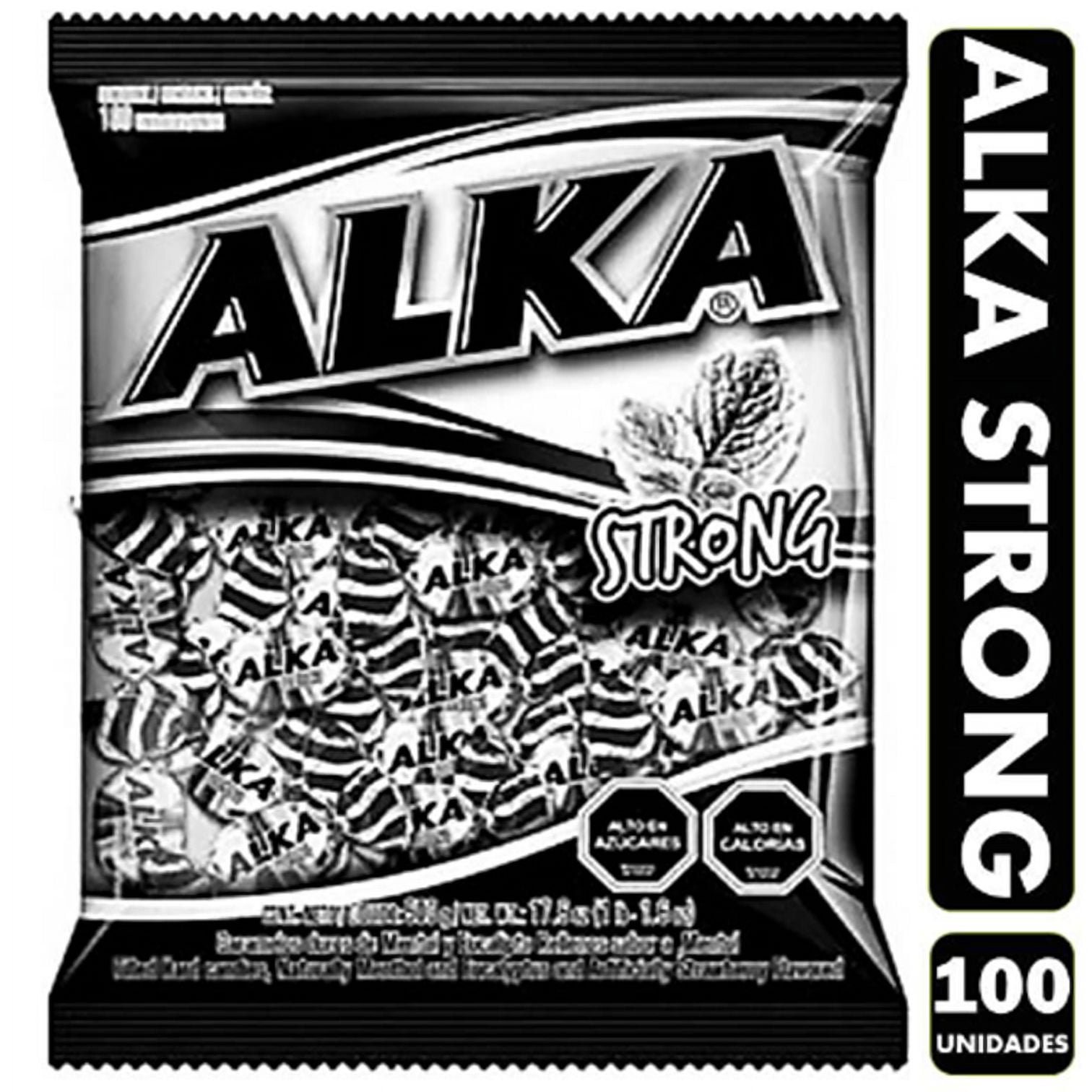 Alka Strong Negro - Caramelos Refrescantes (Bolsa Con 100Un) | Lider