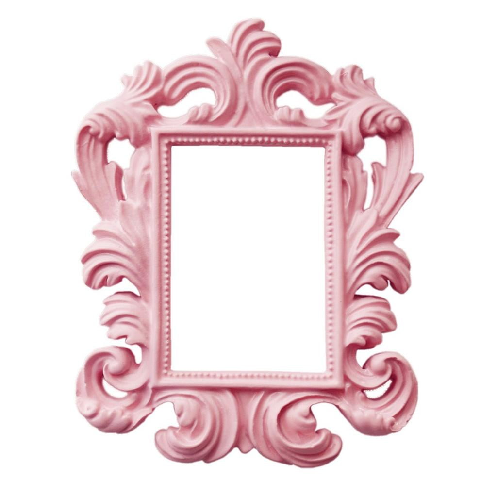 Rosa vintage barroco rectángulo pared marco decoración para el hogar ...