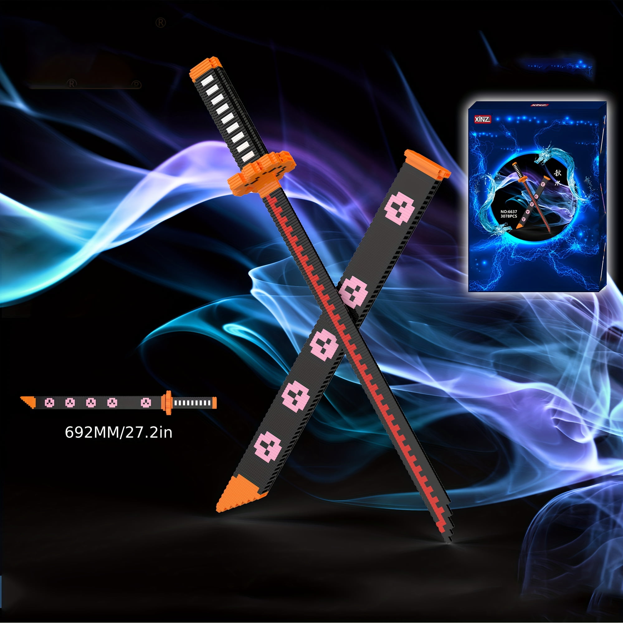 Mini Building Blocks, Anime Samurai Knives Building Blocks | Lider