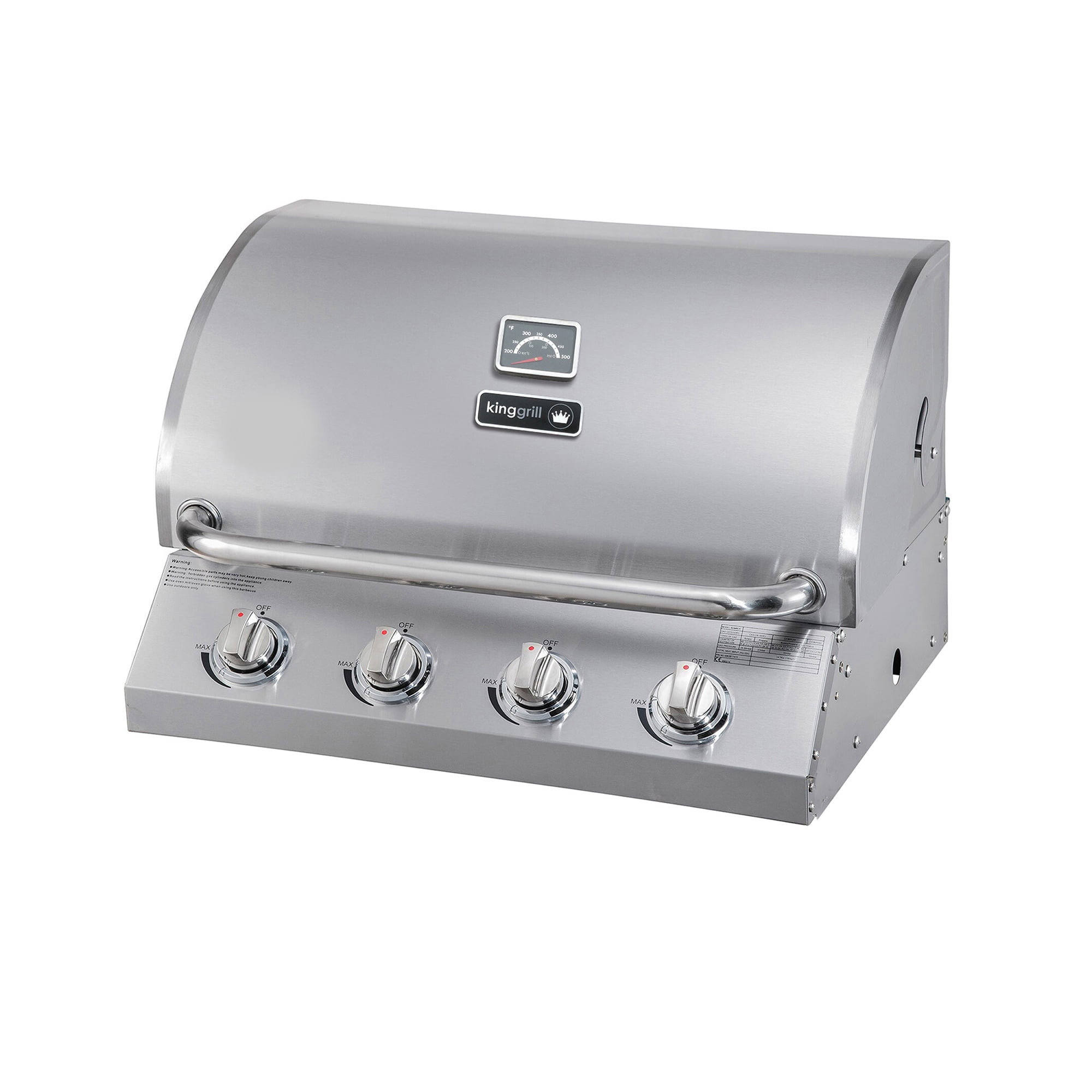 Parrilla a gas empotrada de 4 quemadores - Acero inoxidable | Lider