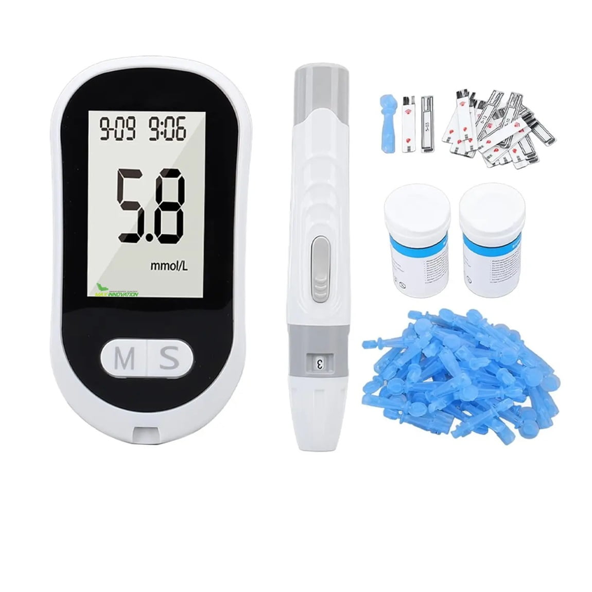 Glucómetro Digital Portátil Medidor De Glucosa + Tiras | Lider