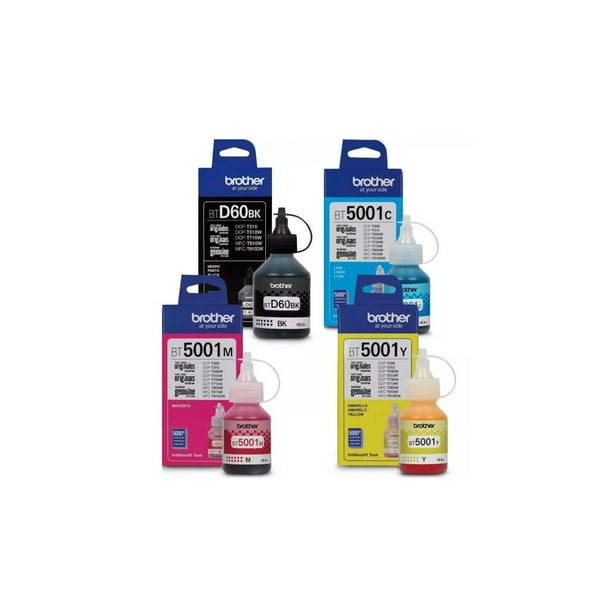 Pack Tintas Brother Btd60-bt5001 Original N/M/C/Y | Lider