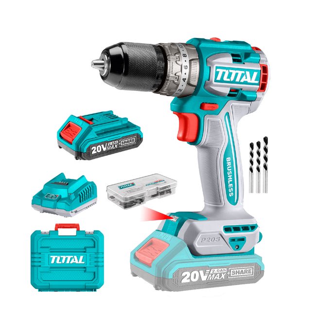 Taladro Impacto 20v 13mm+ 2b 2.0a+c+acc+mal Tidli20602 | Lider