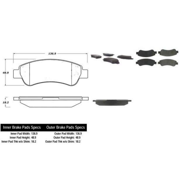 Pastillas Freno para auto C-TEK 102.14900 | Lider