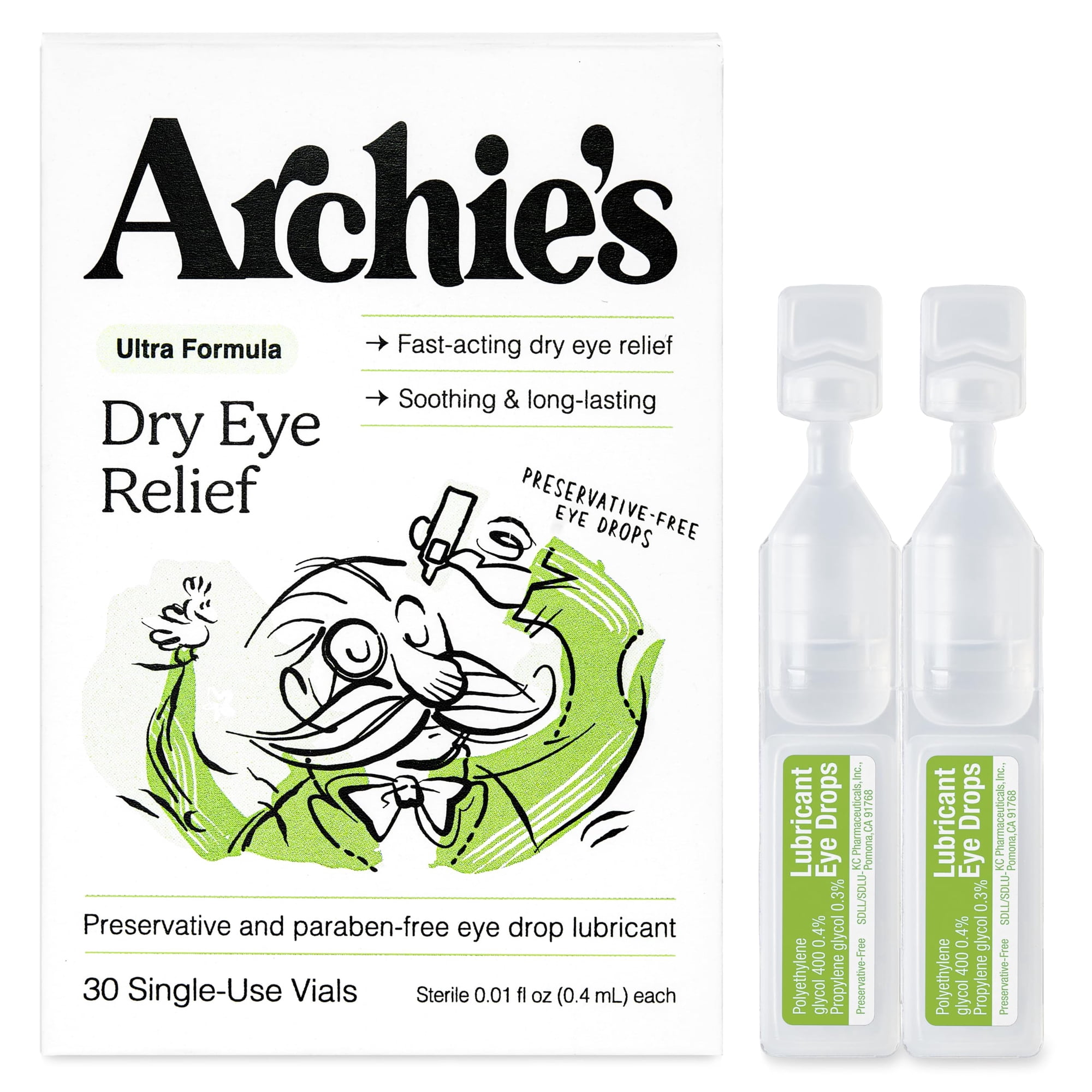 Gotas para los ojos Archie's Remedies Dry Eye Relief, 30 ml, 30 ...