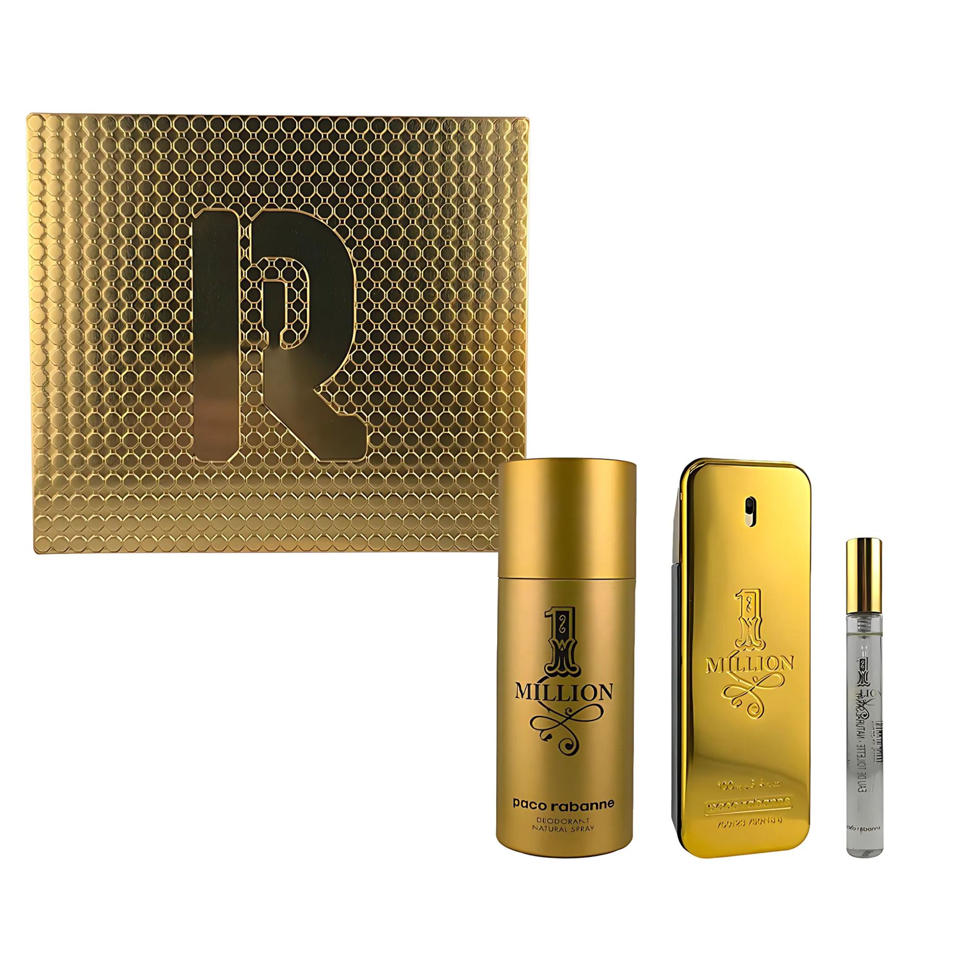 PACO RABANNE ONE MILLION ESTUCHE EDT 100ML+10ML+DESODORANTE 150ML | Lider