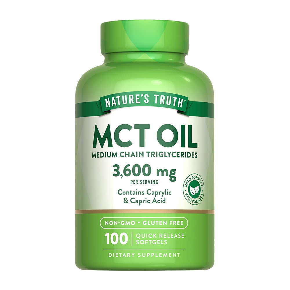 Mct Oil 3600mg 100 Capsulas - | Lider