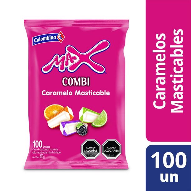 Caramelo Masticable Max Combi, 400 g | Lider