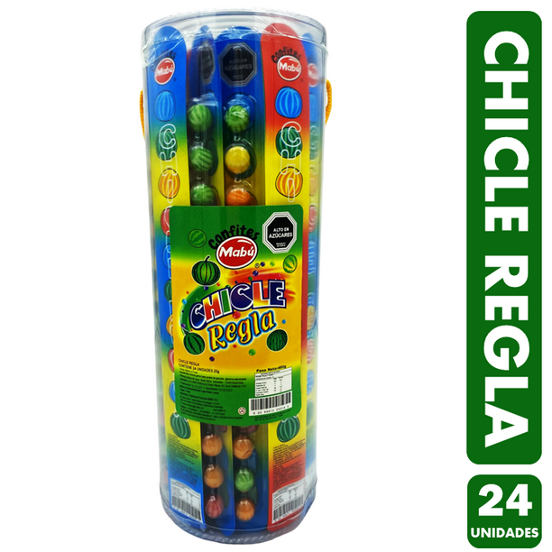 Chicle Regla De Mabú (Caja Con 24 Unidades) | Lider