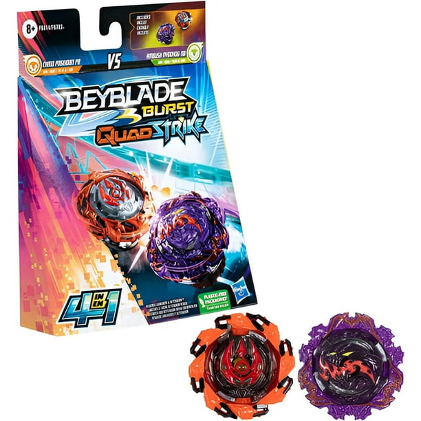 Beyblade - Chain Poseidon P8 Vs Ambush Nyddgohog N8 - Hasbro Color Rojo ...