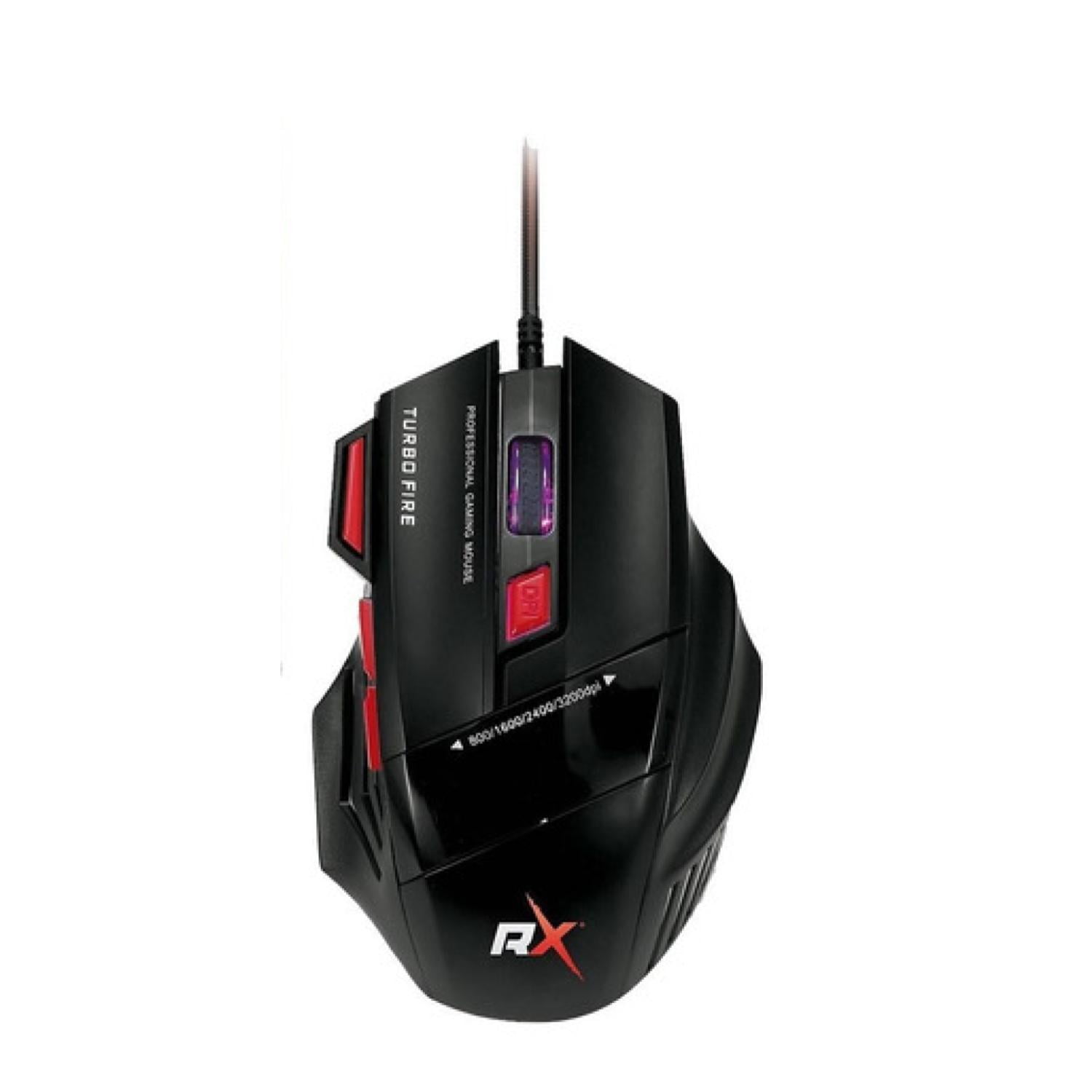 Mouse Gamer Pro Usb 7b 3200dpi Negro | Lider