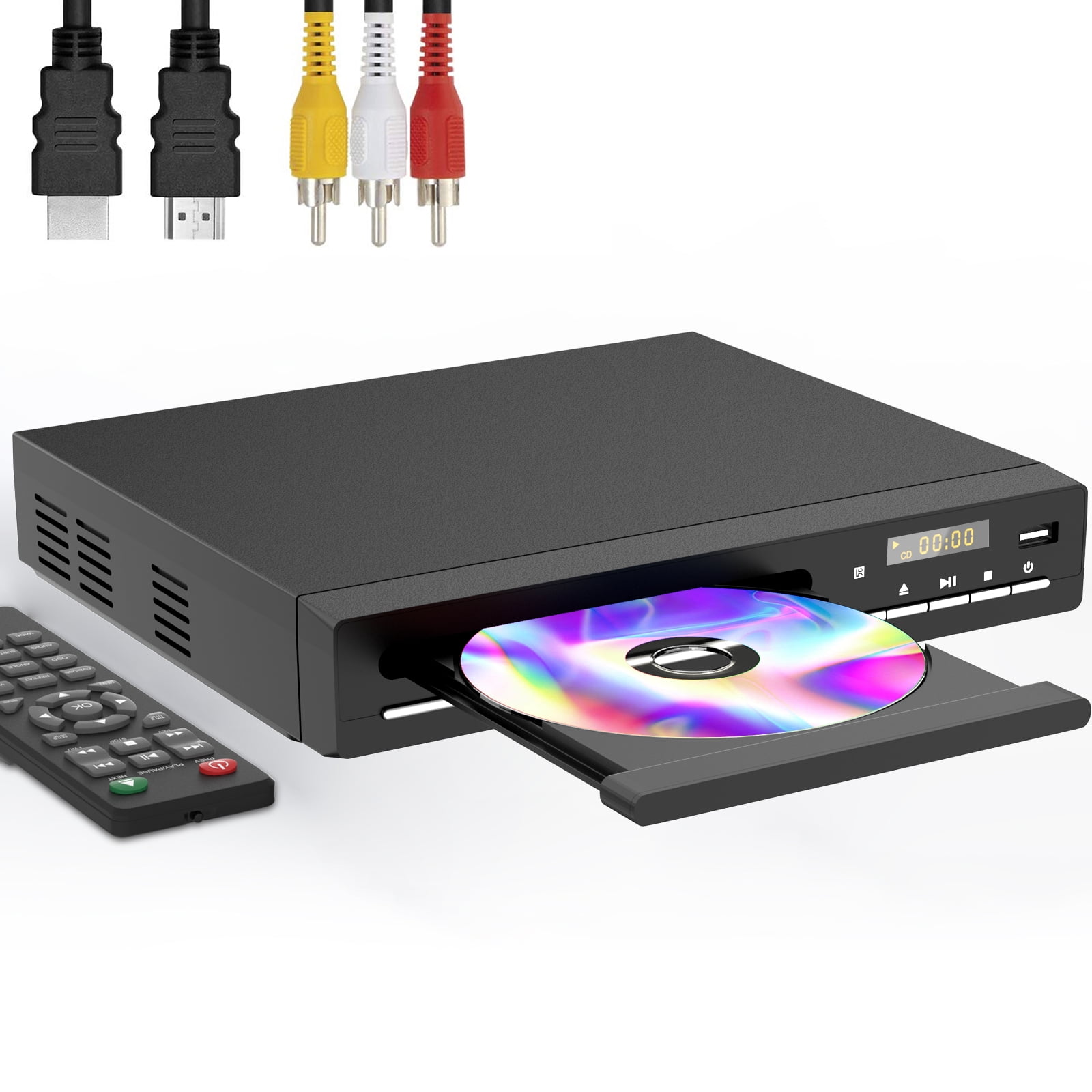 Reproductor de DVD 1080P para TV y cine en casa compatible con ...