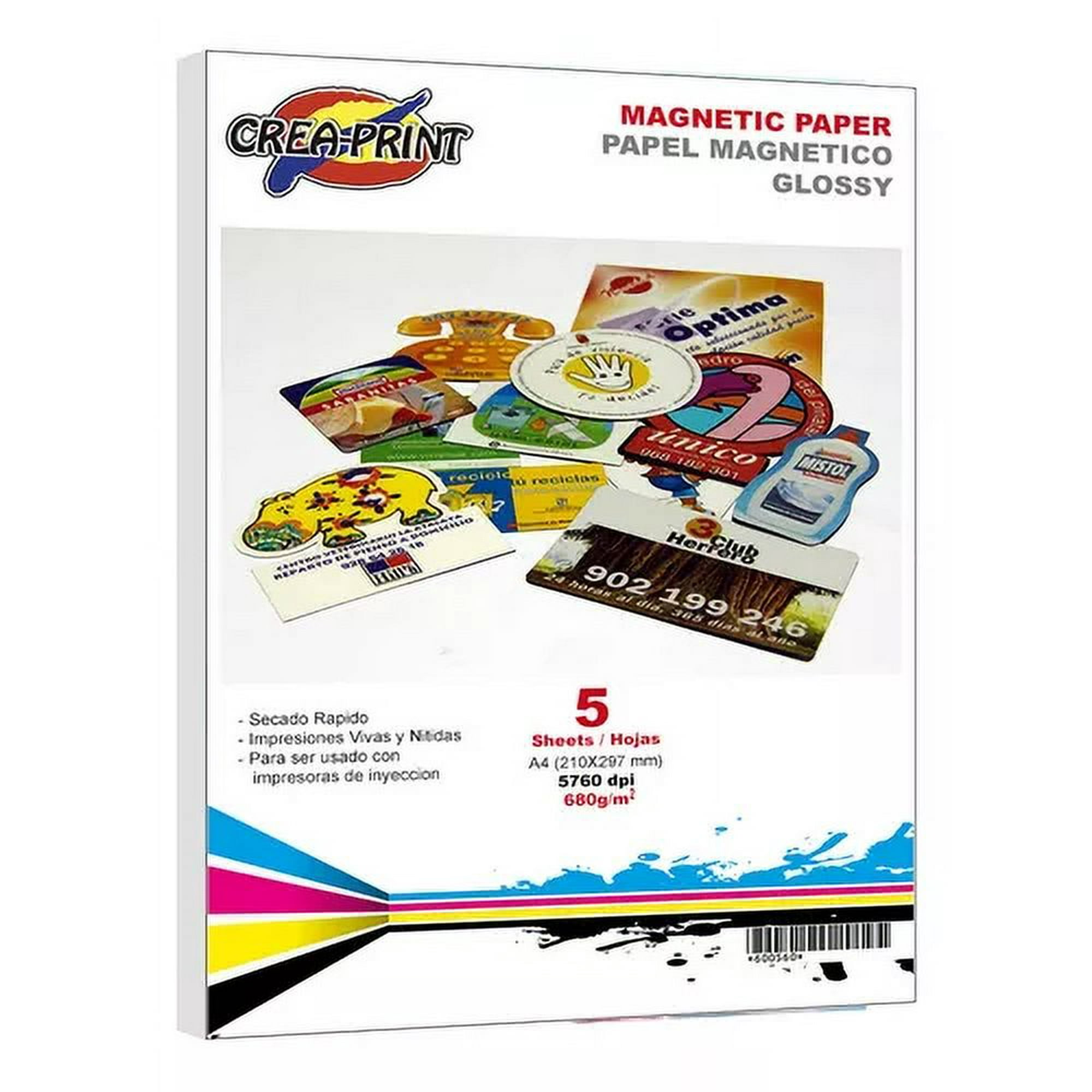 Papel Imantado 5 Hojas Tamaño A4 Magnetico | Lider