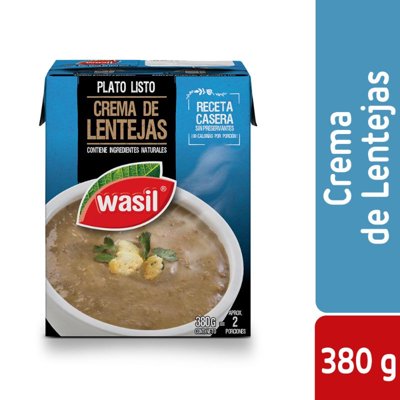 Crema De Lentejas Caja 380 G Wasil