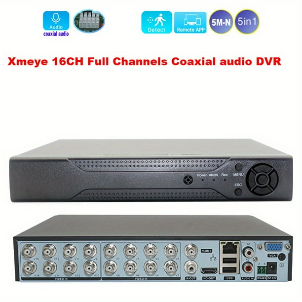 Xmeye 16 Channels 196.85inch-N Monitoring Digital Video Recorder 6-in-1 ...