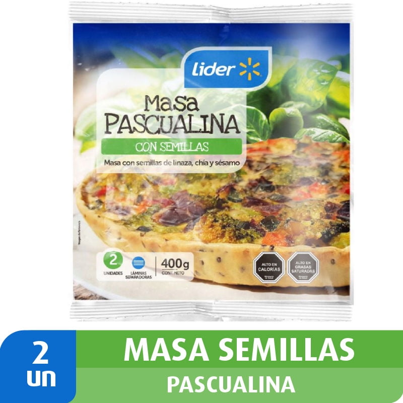 Masa Pascualina Con Semillas 2 Un, 400 g | Lider