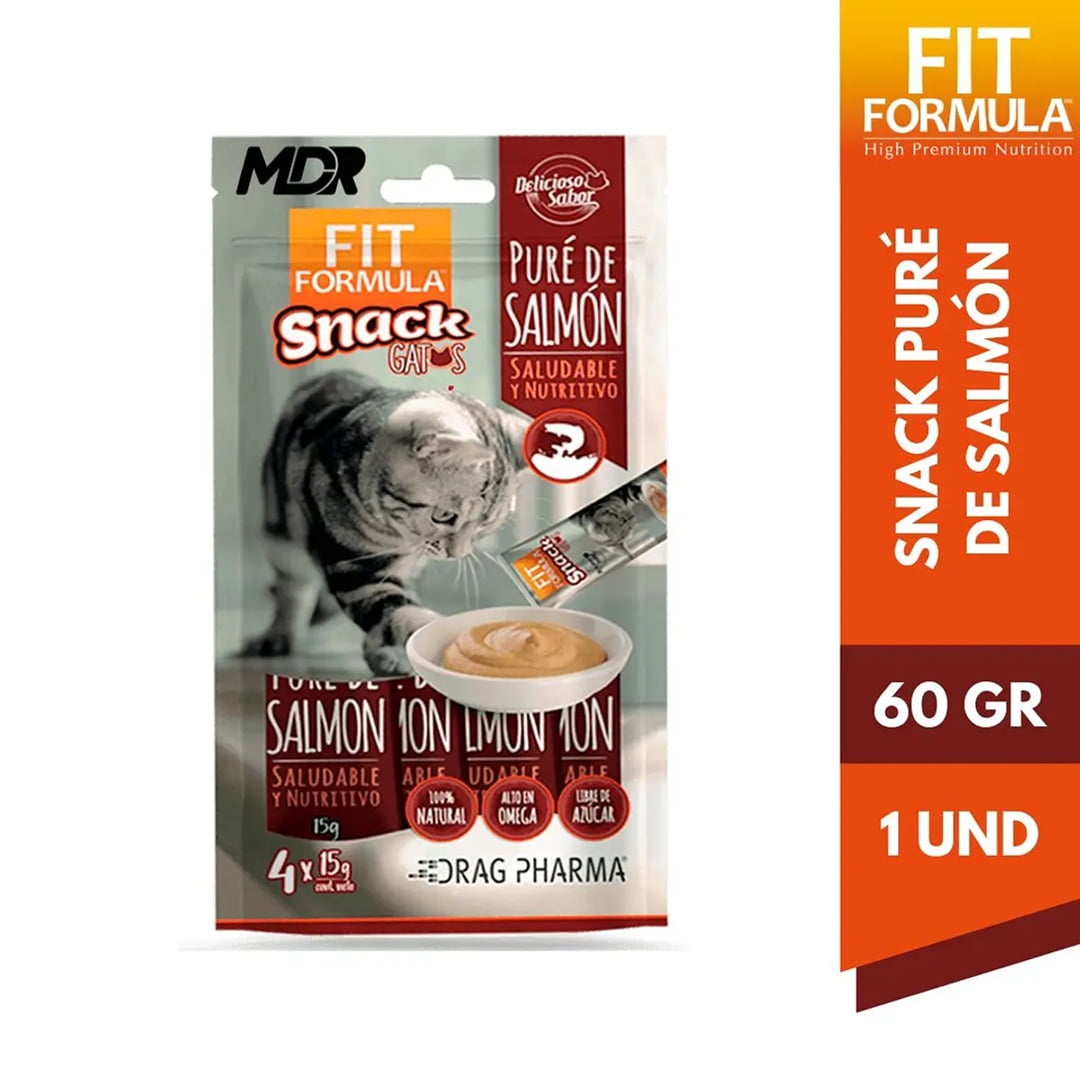 Puré Cremoso Gato Adulto Sabor Salmón Sachet | Lider