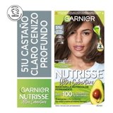 Coloración Garnier Nutrisse Ultra Cobertura 51 Castaño Claro Cenizo ...