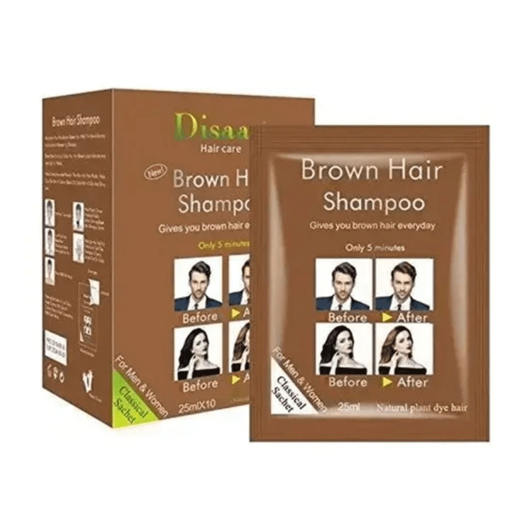 Shampoo para Cabello Castaño DISAAR Tinte Natural en Sachet | Lider