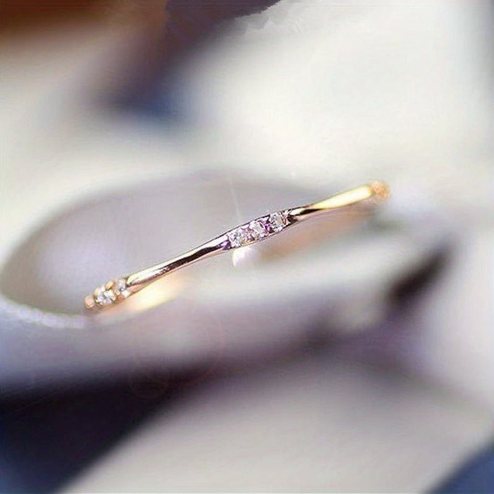 Gorgeous Golden Sparkle 9-Piece Diamond Ring Set - A Stunning Look for ...