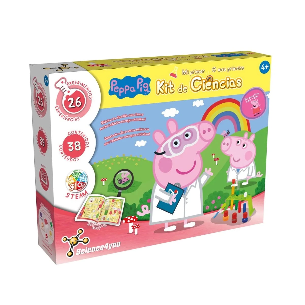 PEPPA PIG - MI PRIMER KIT DE CIENCIAS - JUEGO DE MESA - SCIENCE 4 YOU ...
