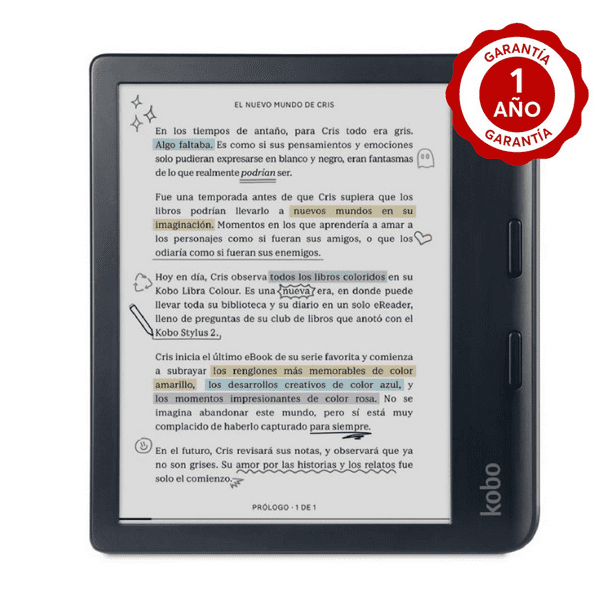 Lector E Reader Kobo Libra Colour HD 7" - 32GB - Negro | Lider