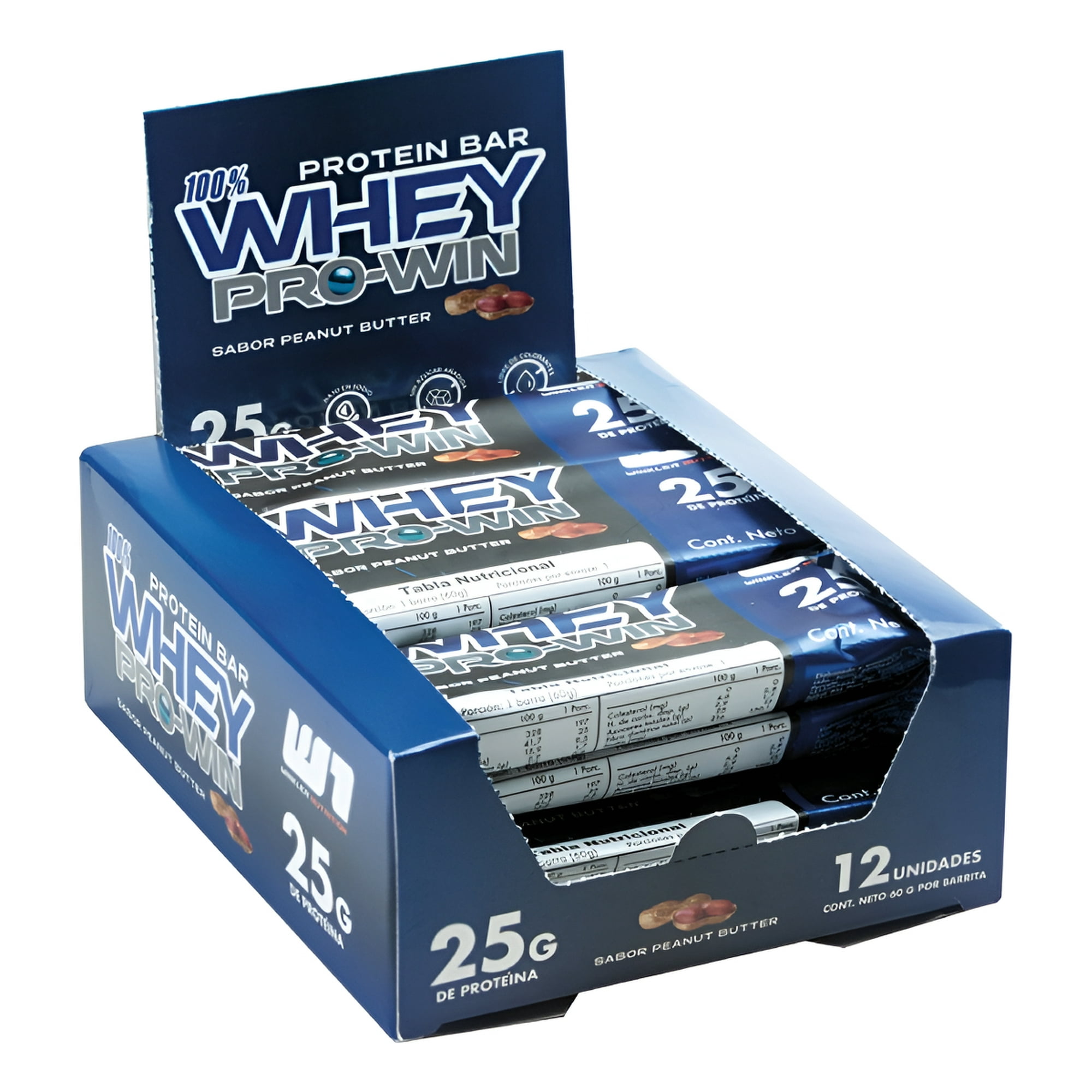 Pack 12 Barritas Whey Pro Win Protein Bar 60 Grs. | Lider