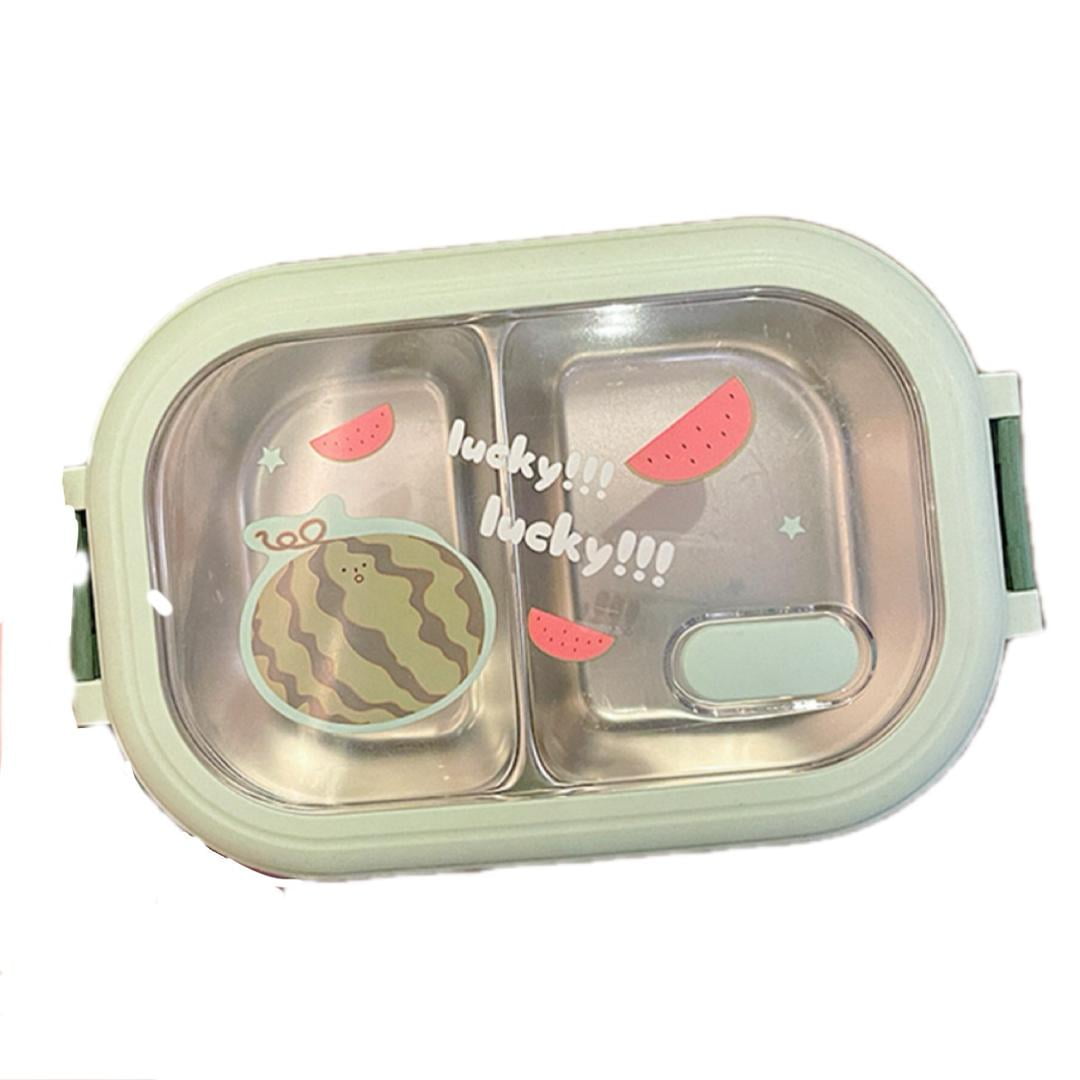 Taper de Comida con Diseño Sandia verde 1000ml con 2 Divisiones | Lider
