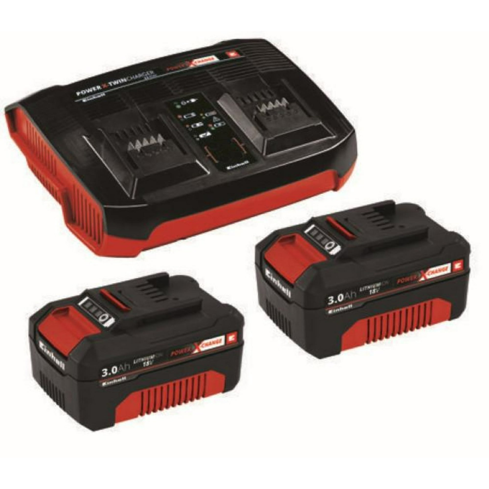 Kit Inicio Cargador + batería 18V Power X-Change Twin Charger + 2*3,0Ah ...