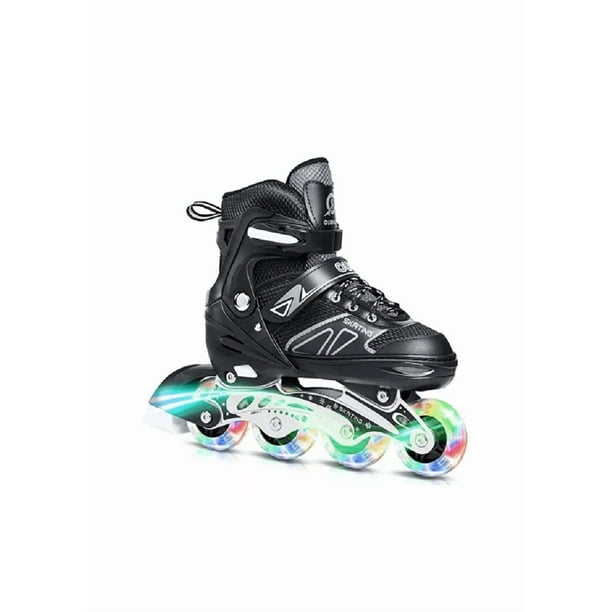 Patines en línea rollers ajustables talla 31-34, negro | Lider