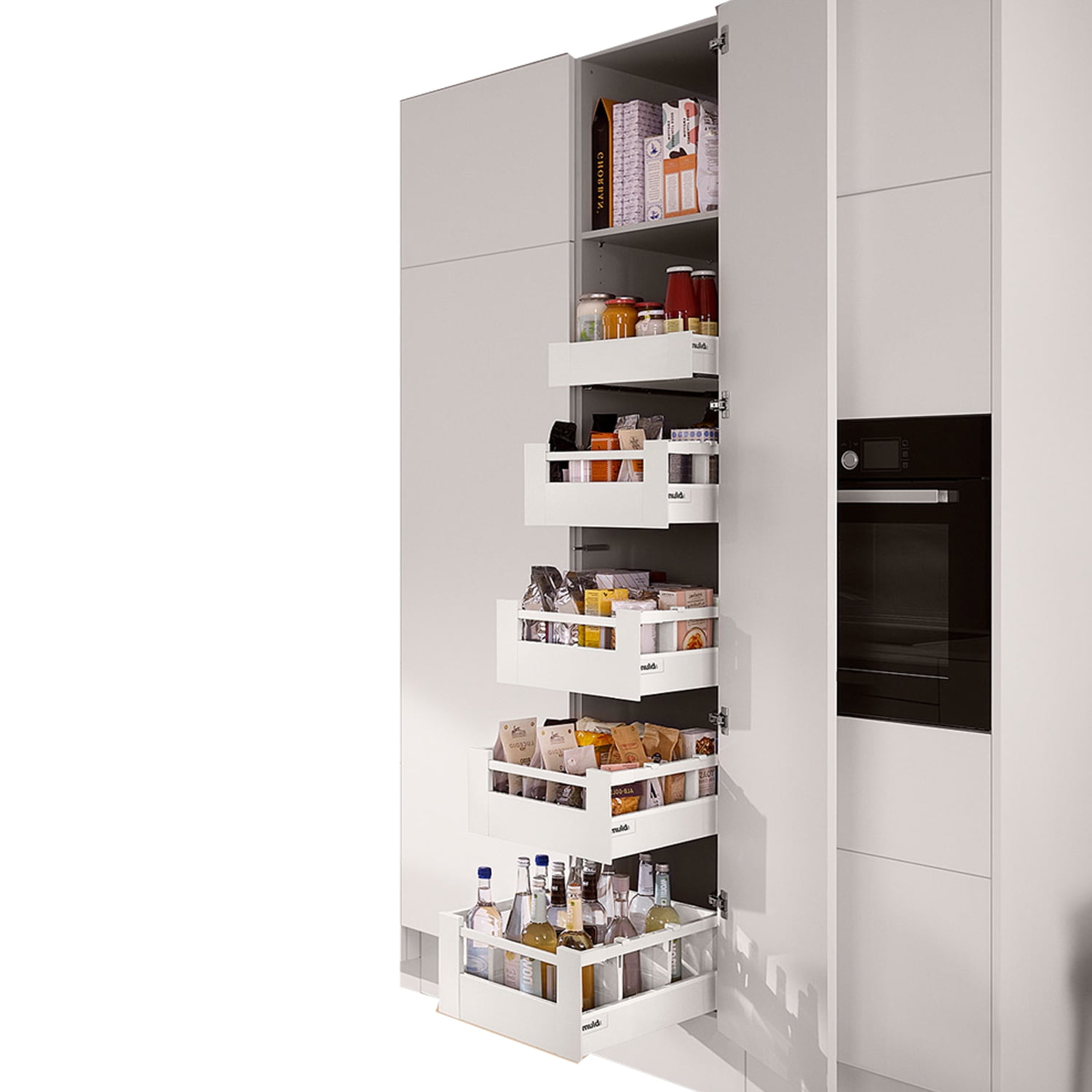 Despensa Spacetower Antaro Blanco 5 Cajones BLUM | Lider