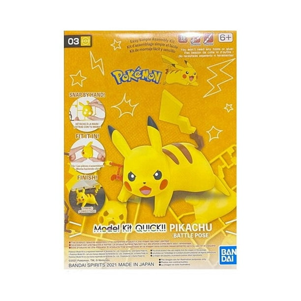 Pokemon - Pikachu - 15 Piezas - Model Kit Armable - Bandai | Lider