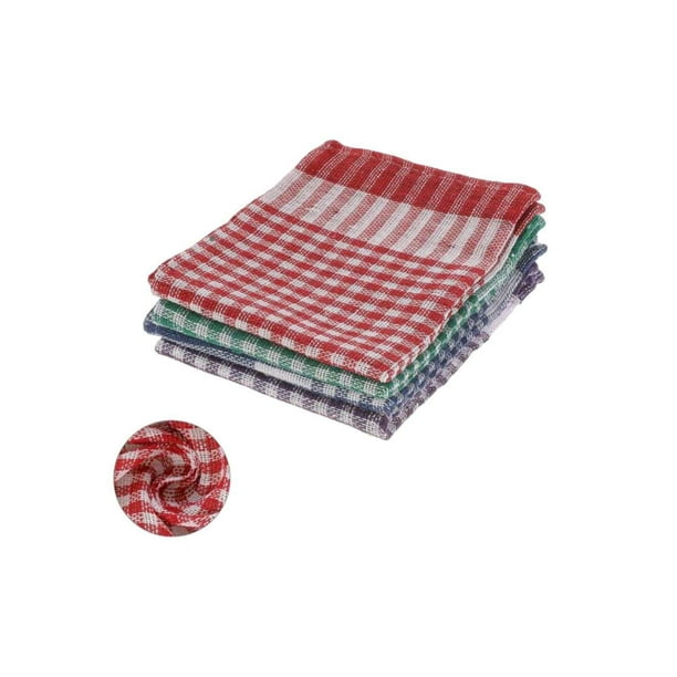 Pack De 12 Paños Cocina Algodon Grueso Sin Fleco 30x55cm | Lider