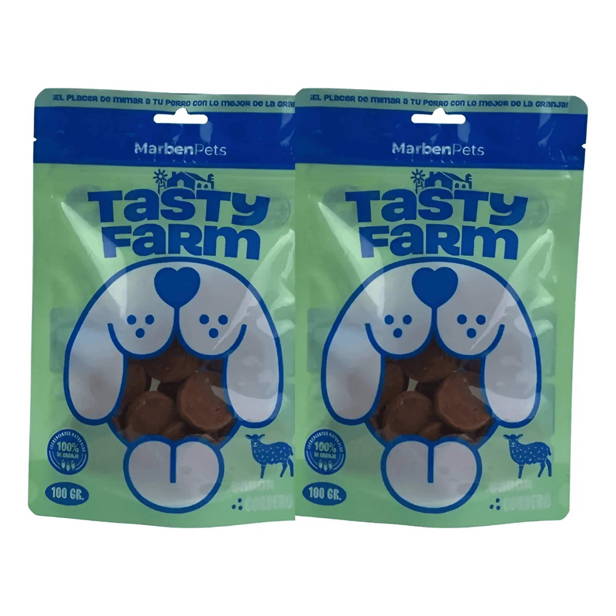 Pack 2 Snack Para Perros Tasty Farm Medallón De Cordero | Lider