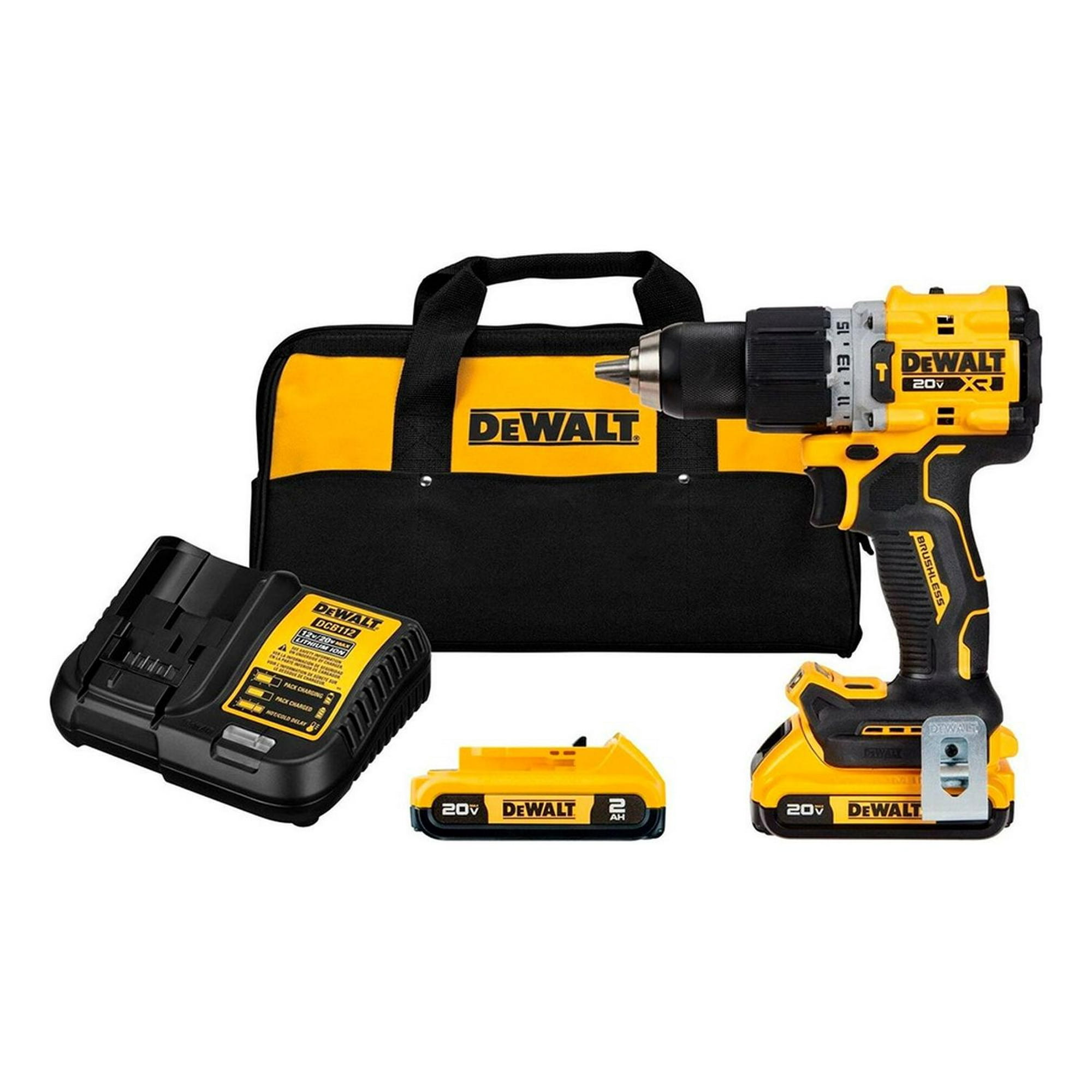 Kit Taladro Percutor 1/2 20v Max Xr Dewalt Dcd805d2-b2 amarillo | Lider
