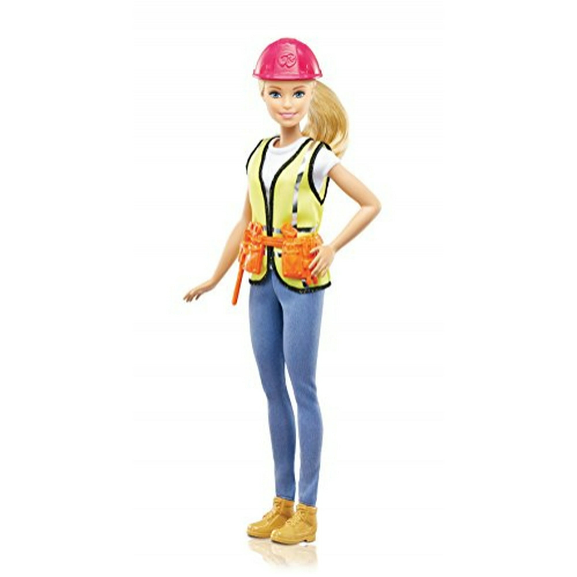 Muñeca Barbie Constructora con Mega Bloks Compatibuild Ladrillos | Lider