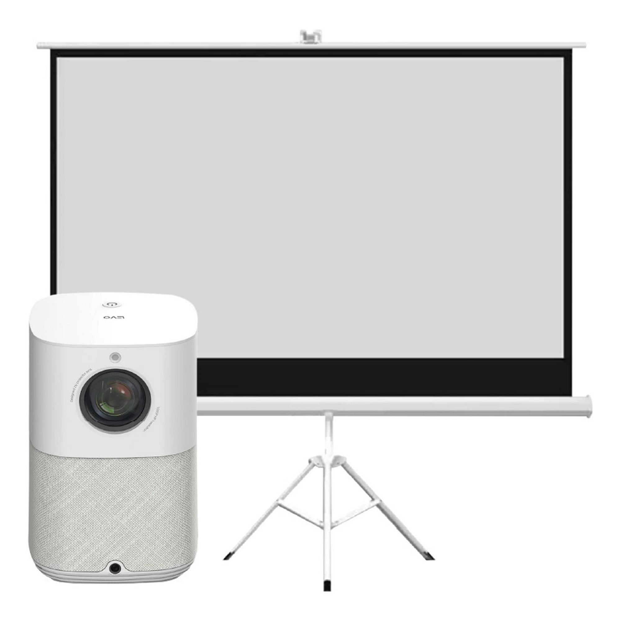 Telón 80 pulgadas + Proyector LED Portátil Infinity Levo blanco | Lider