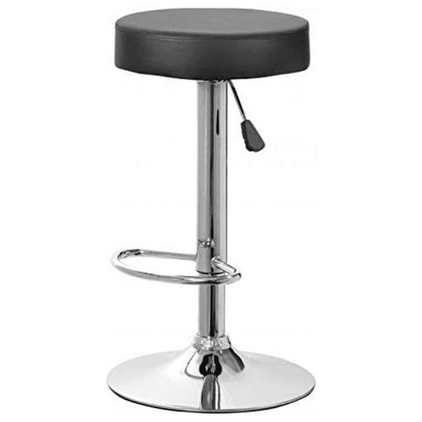 Taburete Piso Bar Altura Regulable Negro | Lider