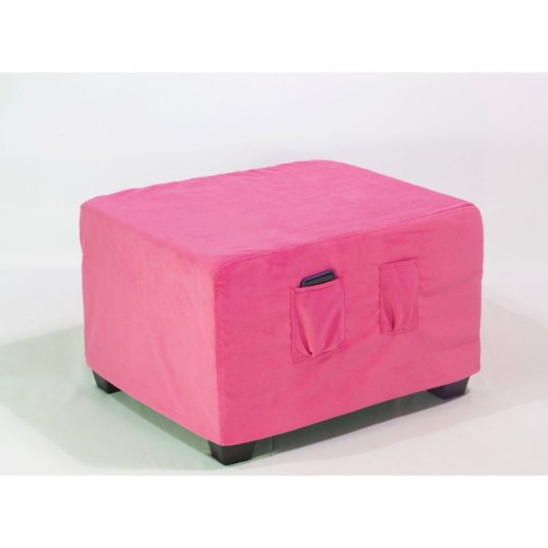 Pouf Cama Sorrento Felpa Rosado | Lider