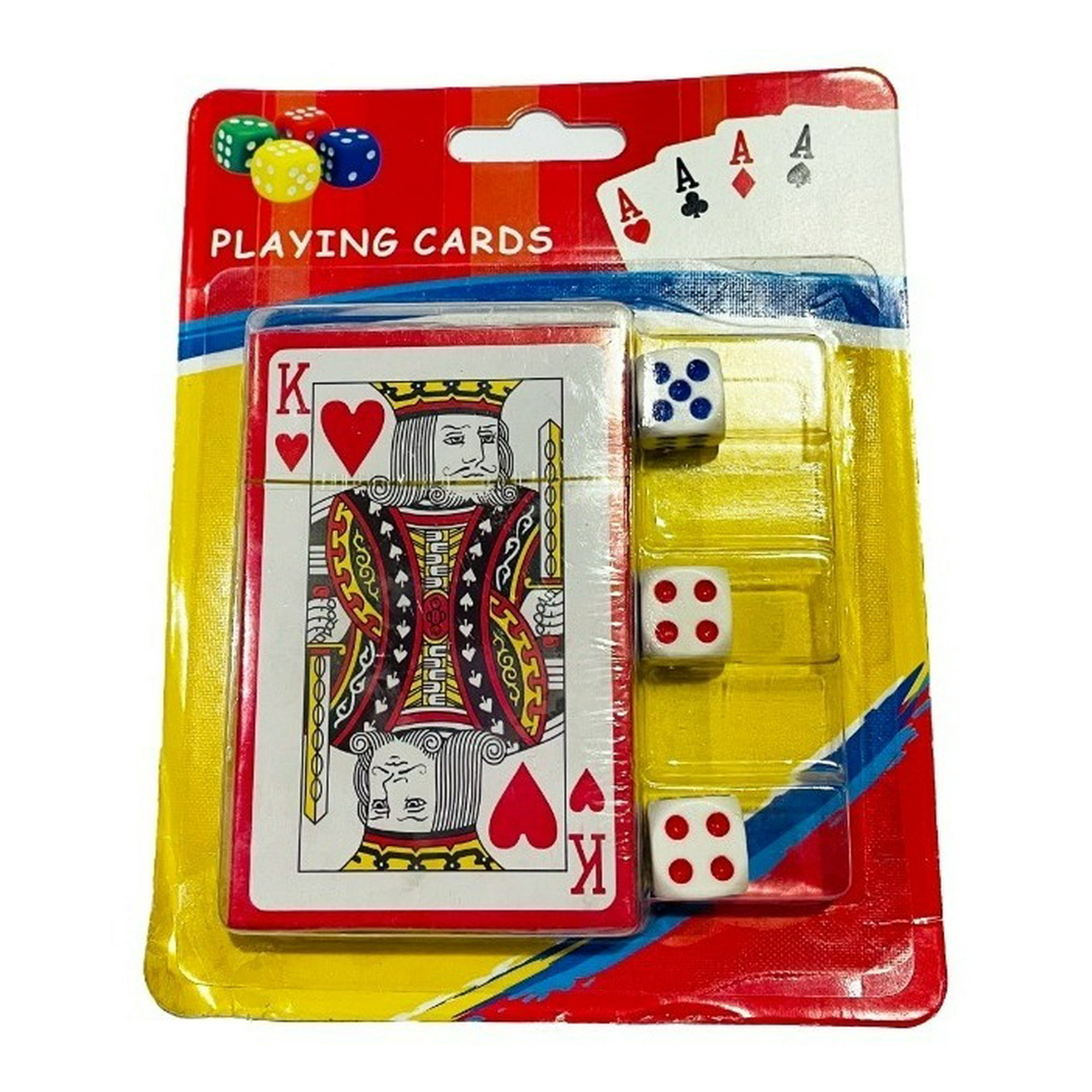 X10 Cartas Cariocas Poker Naipes Ingles + Dados Juego Mesa | Lider