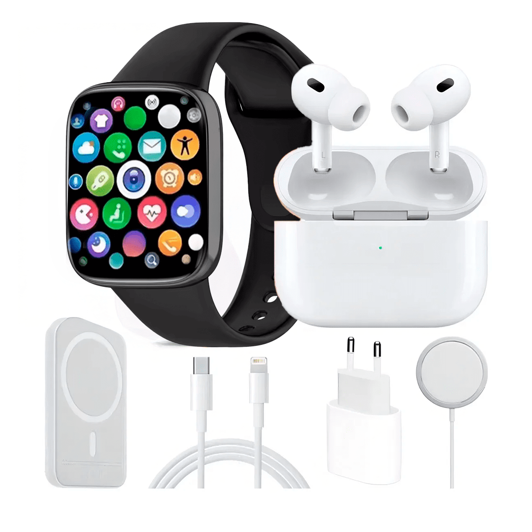 Reloj Smartwatch 6 En 1 + AirPods Pro + Power Bank Magsafe | Lider