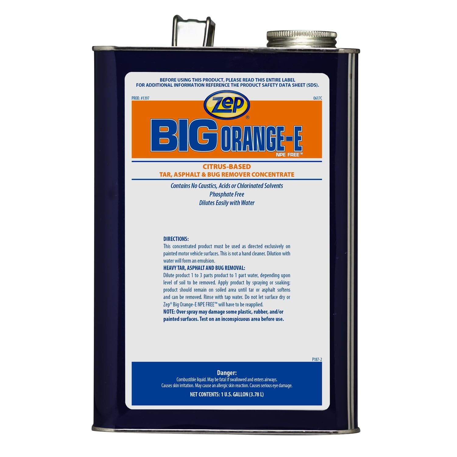 Limpiador líquido Zep Big Orange-E NPE Free 3,78 L (caja de 4) | Lider