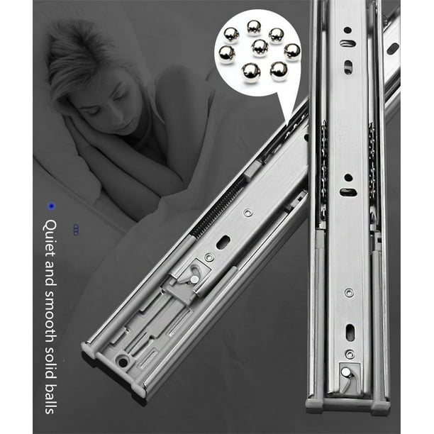 Corredera Telescópica Push Open 55cm 1.2mm 35k 1par | Lider