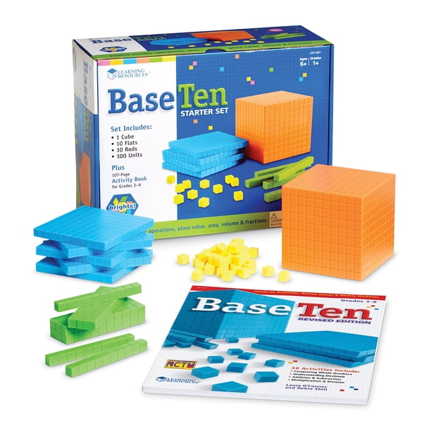 Base 10 Starter Set Learning Resources Brights! ¡100 piezas | Lider