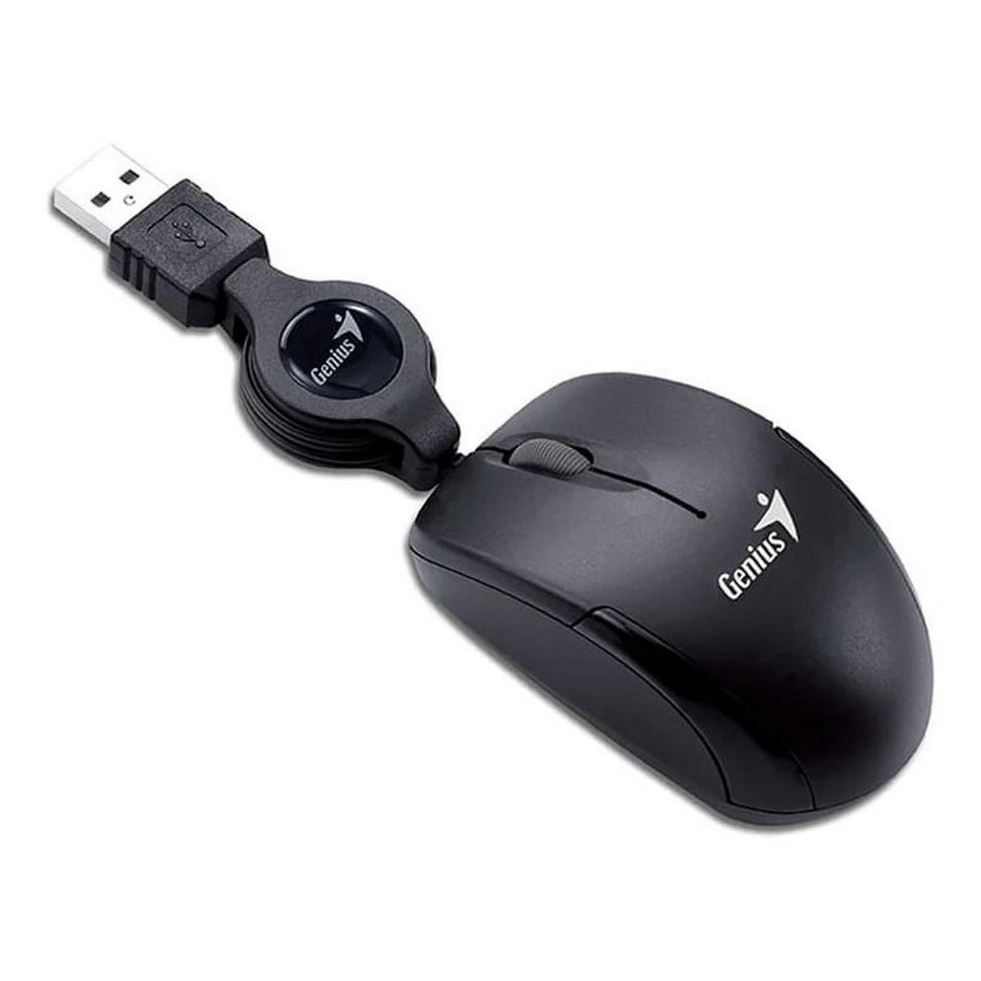 Mouse Genius Micro Traveler - Usb Retractil Mini Mouse Negro negro | Lider