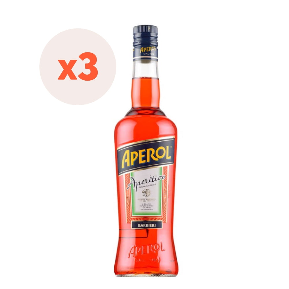 3x Licor Aperitivo Aperol Spritz 11° 750cc | Lider