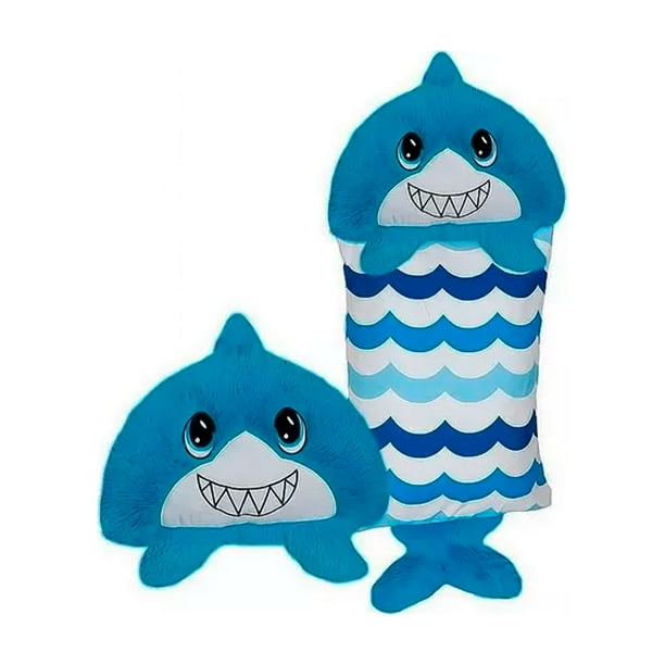 Almohada Funda Peluche Animales Tiburon FluffaLuff Para Niños Y Niñas ...